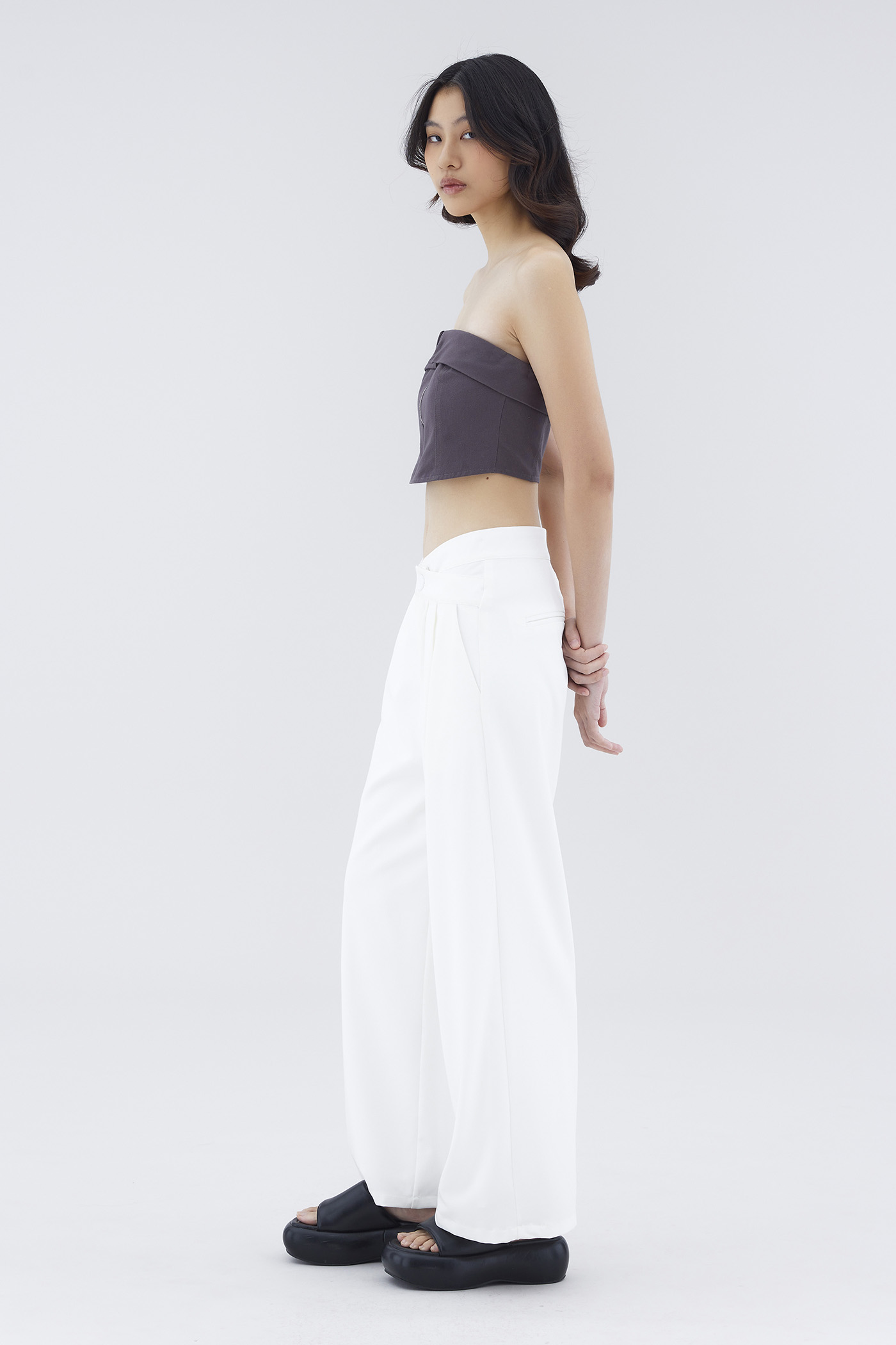 Meleny Zip Tube Top | The Editor's Market
