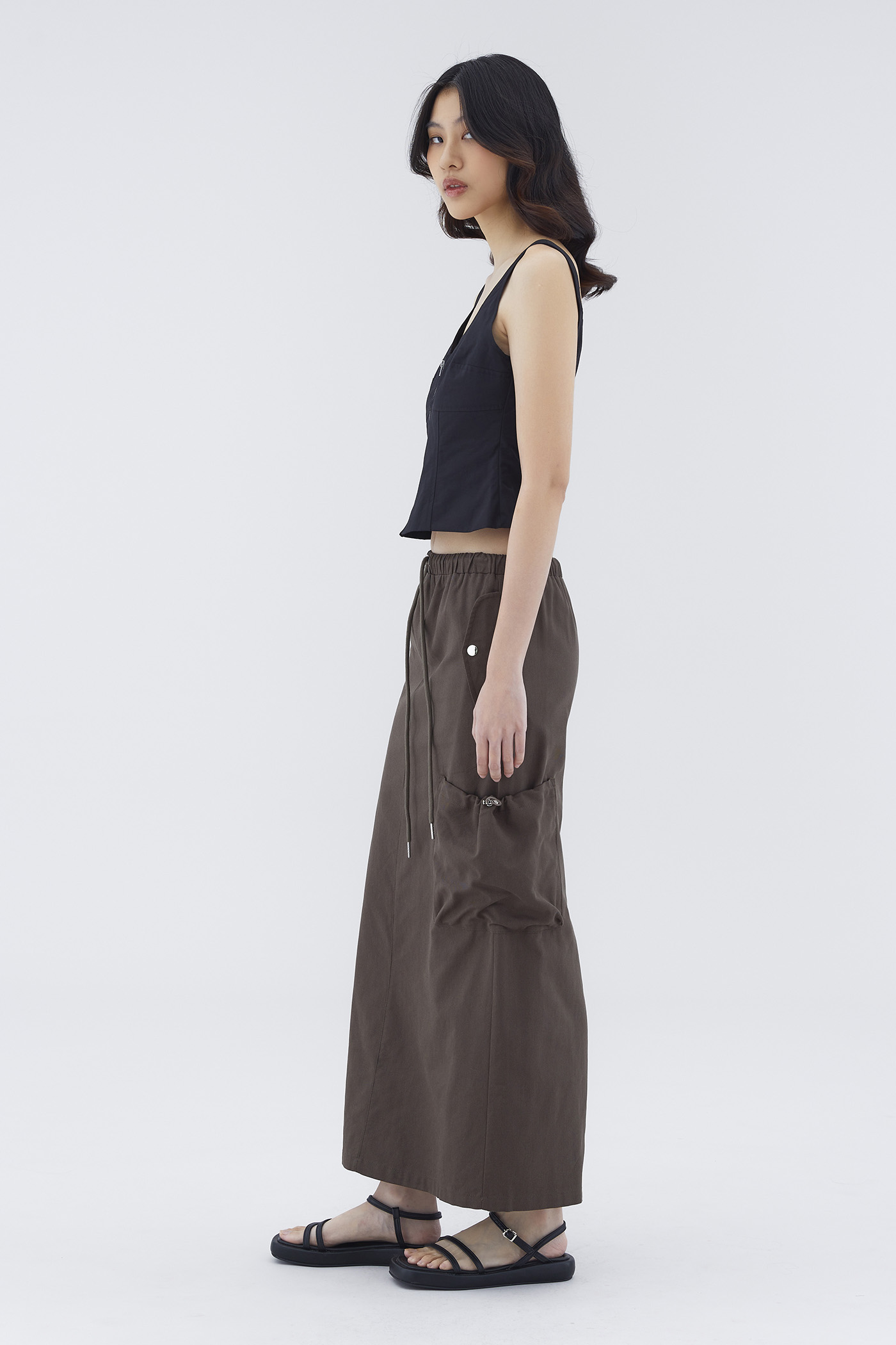 Gerai Front-Zip Fitted Top | The Editor's Market