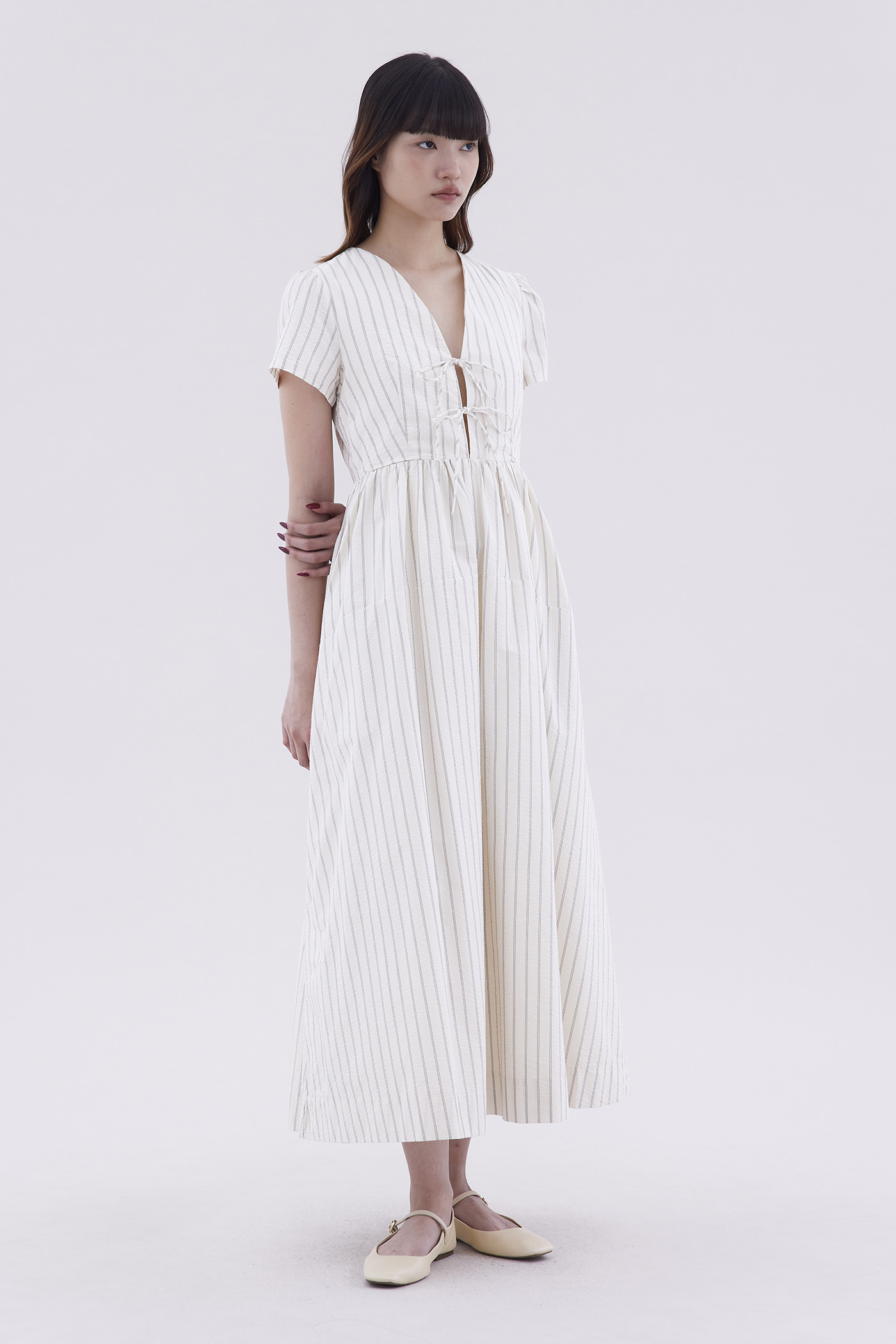 Ravora Tie-Front Dress | The Editor's Market